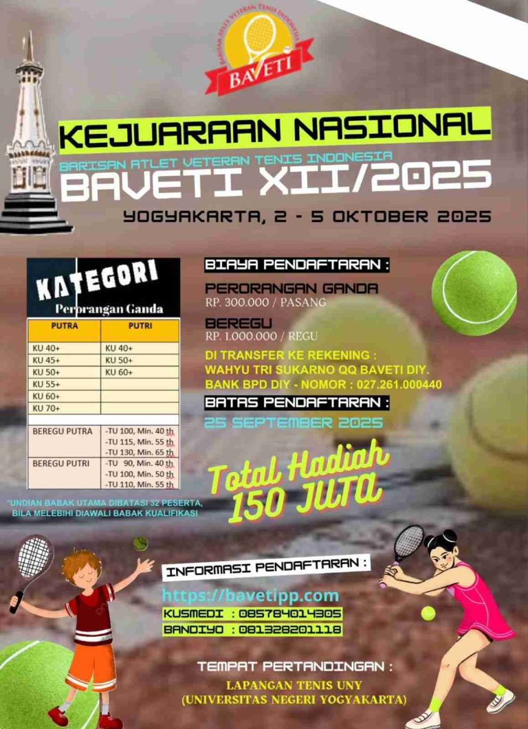 Kejuaraan Nasional Baveti XXI/2025 - Berita dan Informasi Tenis Terkini
